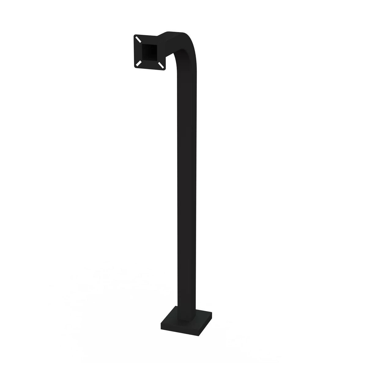 42" Pad Mount Gooseneck Pedestal for Access Control Systems (Powder ...